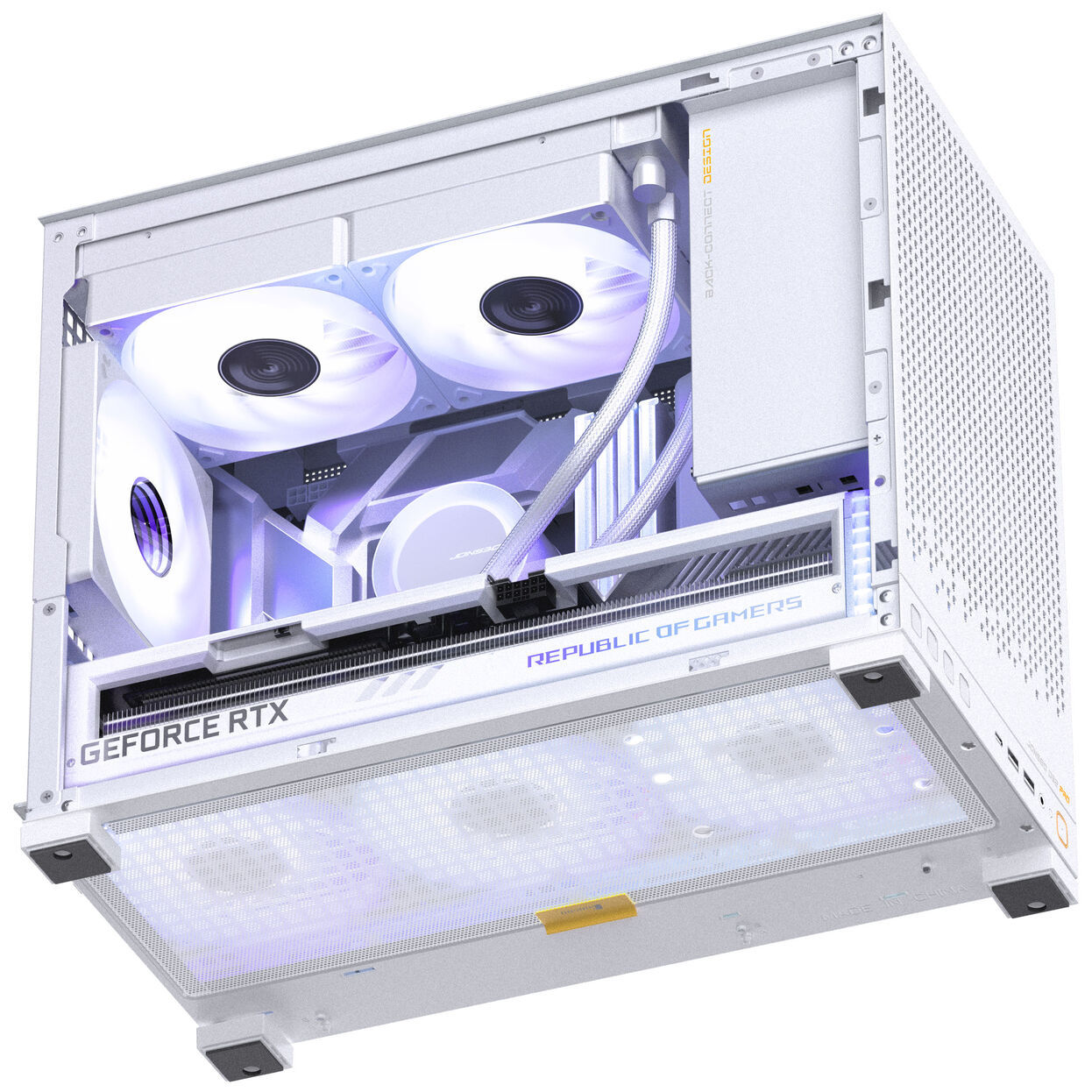 Jonsbo D32 PRO Mesh PC case, Mini case, mATX - white