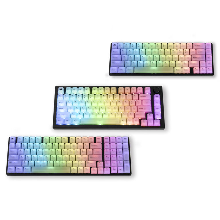 Glorious Polychroma RGB Keycaps - 115 Keycaps, ANSI, US-Layout, semi ...