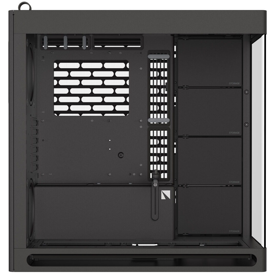 HAVN HS 420 PC Case, Mid Tower, E-ATX, Tempered Glass - Black