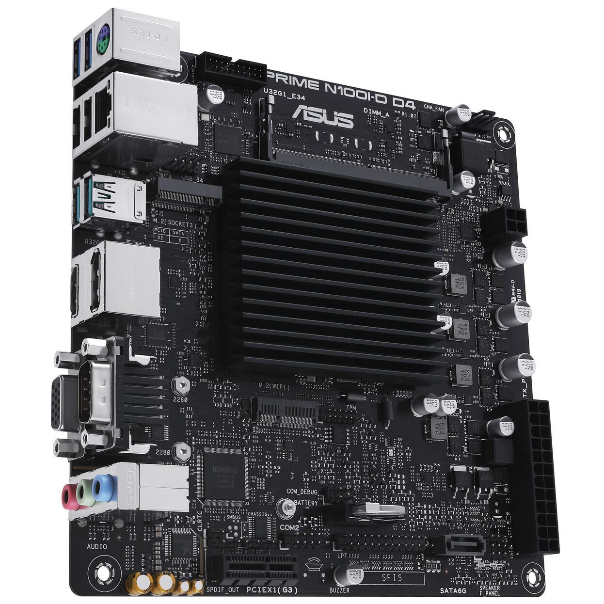 ASUS Prime N100I-D D4-CSM Mainboard, Intel N100, Mini-ITX – DDR4