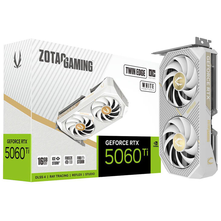 ZOTAC Gaming GeForce RTX 5060 Ti Twin Edge OC White Edition