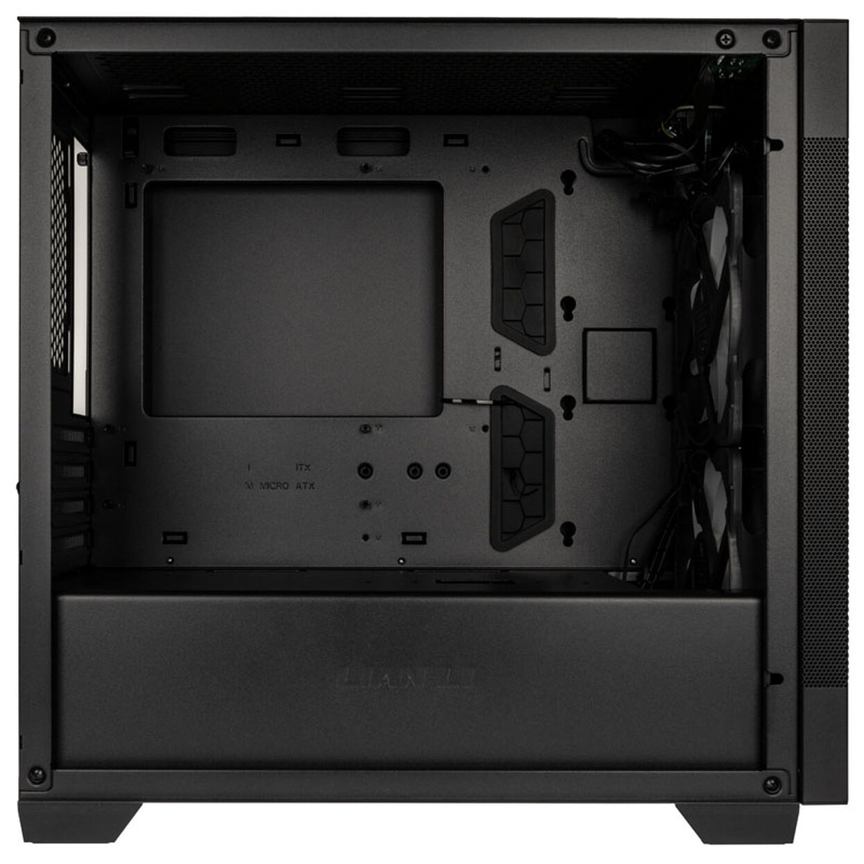 Lian Li LANCOOL 205M Mesh Micro-ATX Case, Tempered Glass - black
