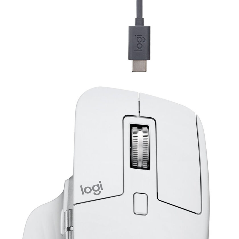 Logitech MX Master 3S Pale Grey, wireless mouse, Logi Bolt, USB ...