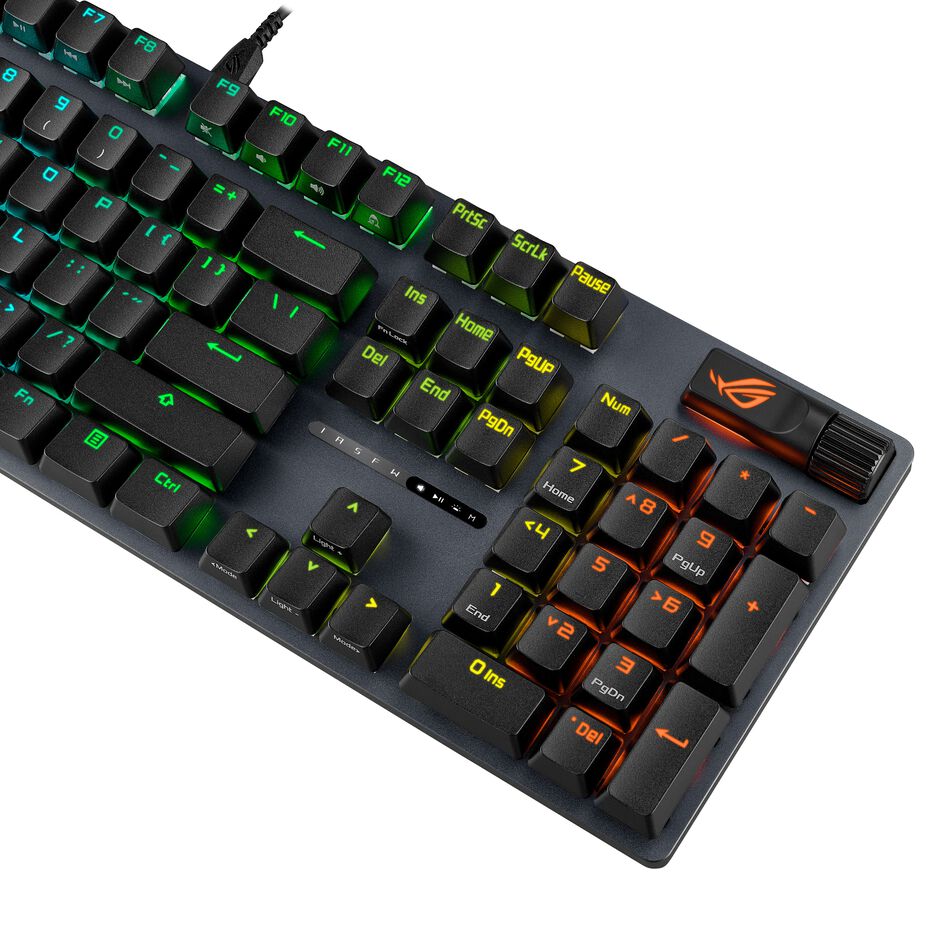 ASUS ROG Strix Scope II Gaming Tastatur, RGB - schwarz, ROG NX Snow ...