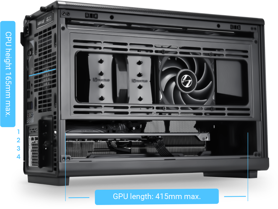 Lian Li DAN A3 Cases Wooden Edition