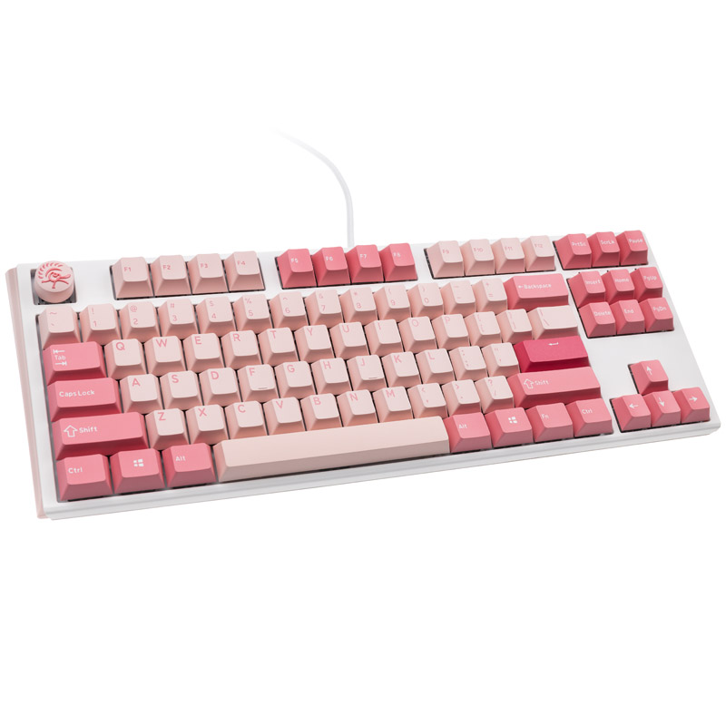 Ducky One 3 Gossamer Pink TKL Gaming Keyboard - MX-Ergo-Clear (US)