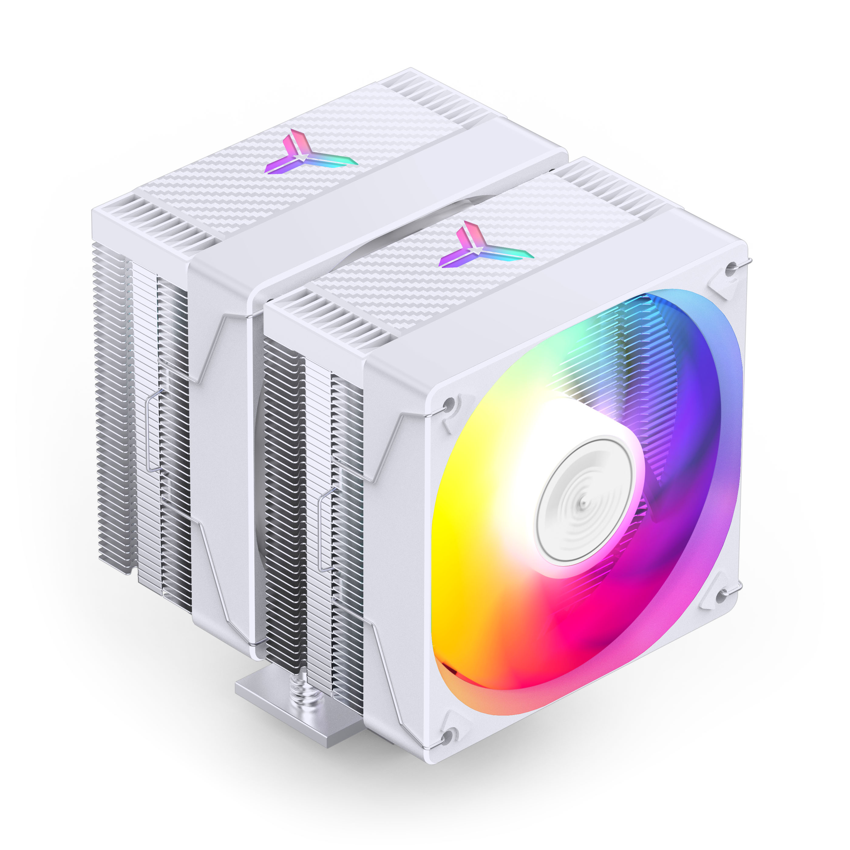Jonsbo CR-3000E CPU cooler, dual tower, ARGB, 260W TDP - white, 120mm