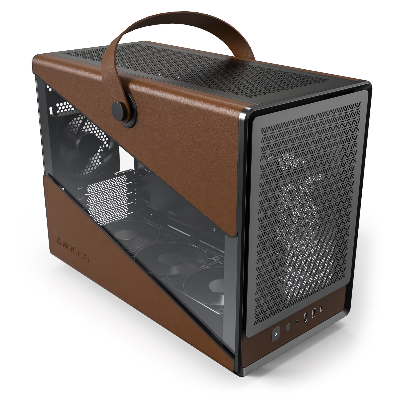 Montech HERITAGE PRO PC Case, Mid Tower, ATX, Tempered Glass - black