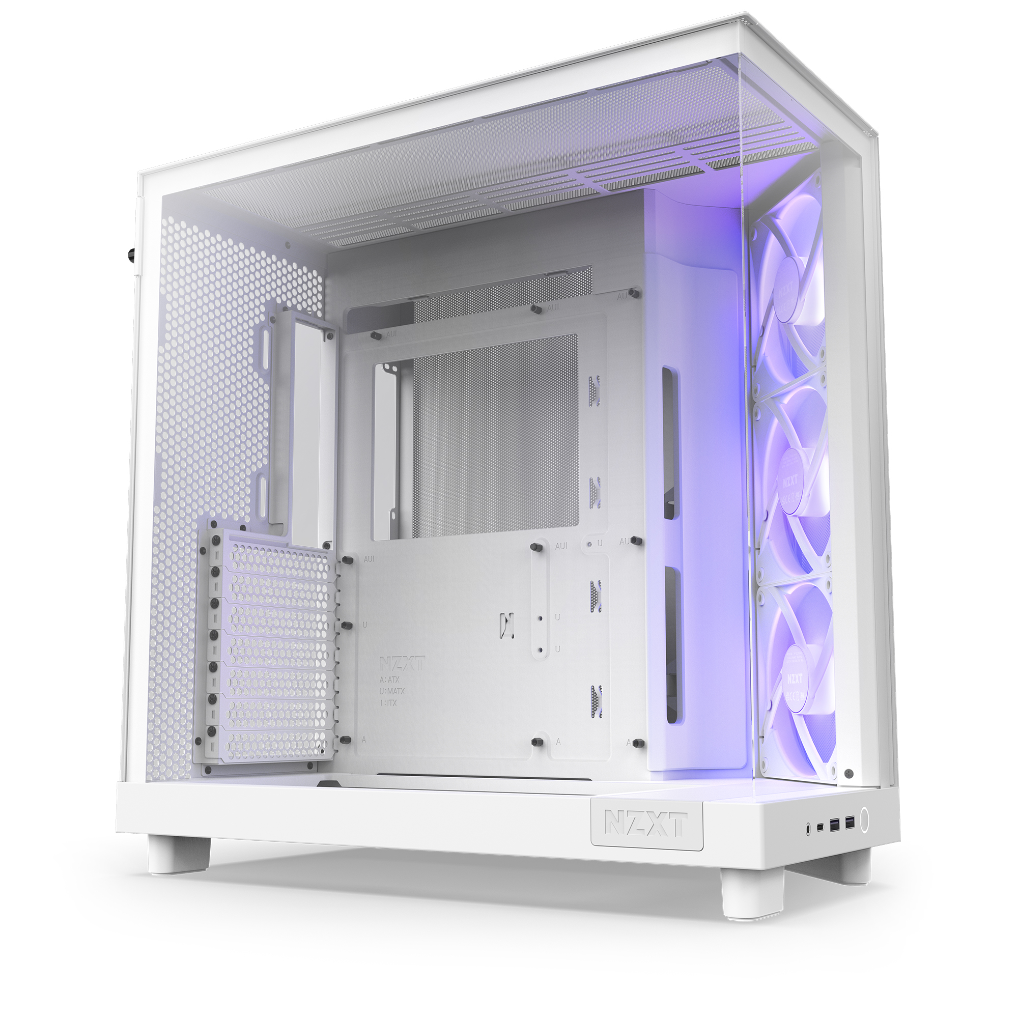 NZXT H6 Flow RGB Midi-Tower - Weiß