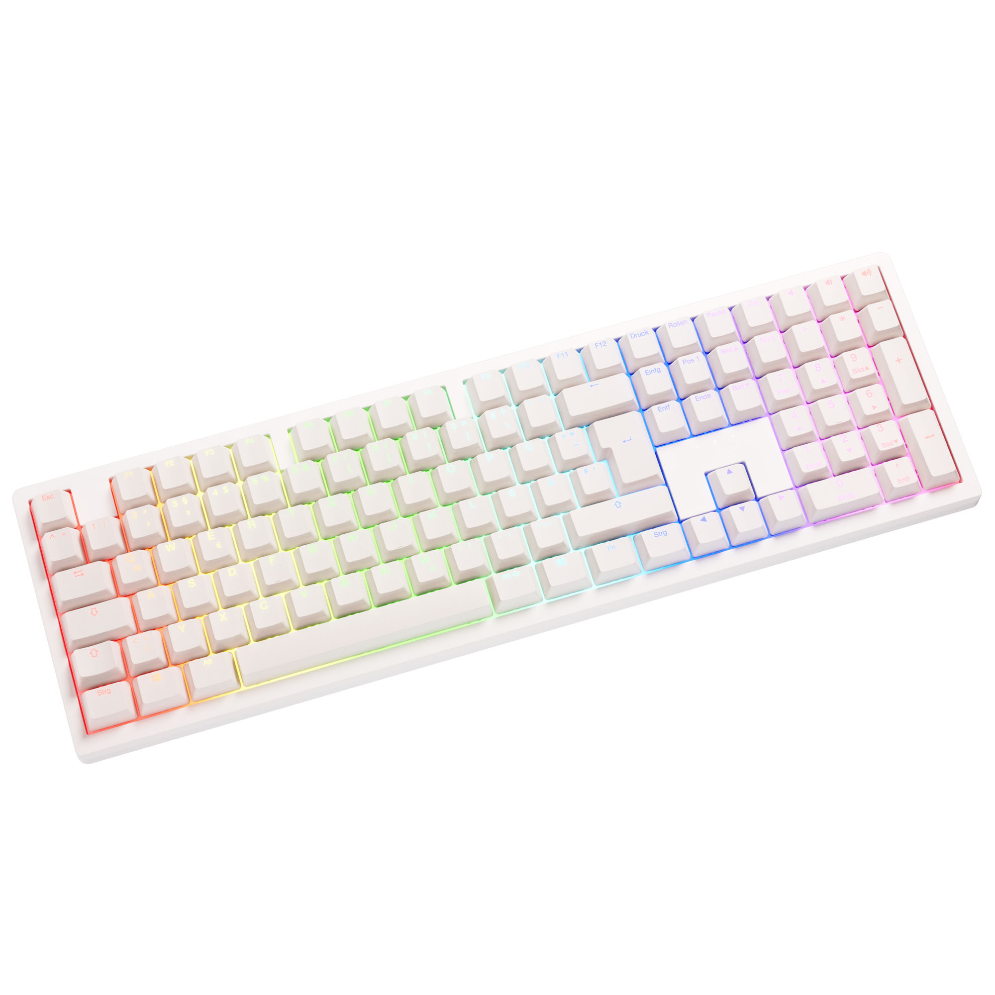 Ducky Zero 6108 Pure White Wireless Gaming Keyboard - Cherry MX2A Speed ...