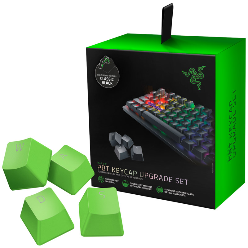 Razer PBT Keycap Upgrade Set, US/UK - grün