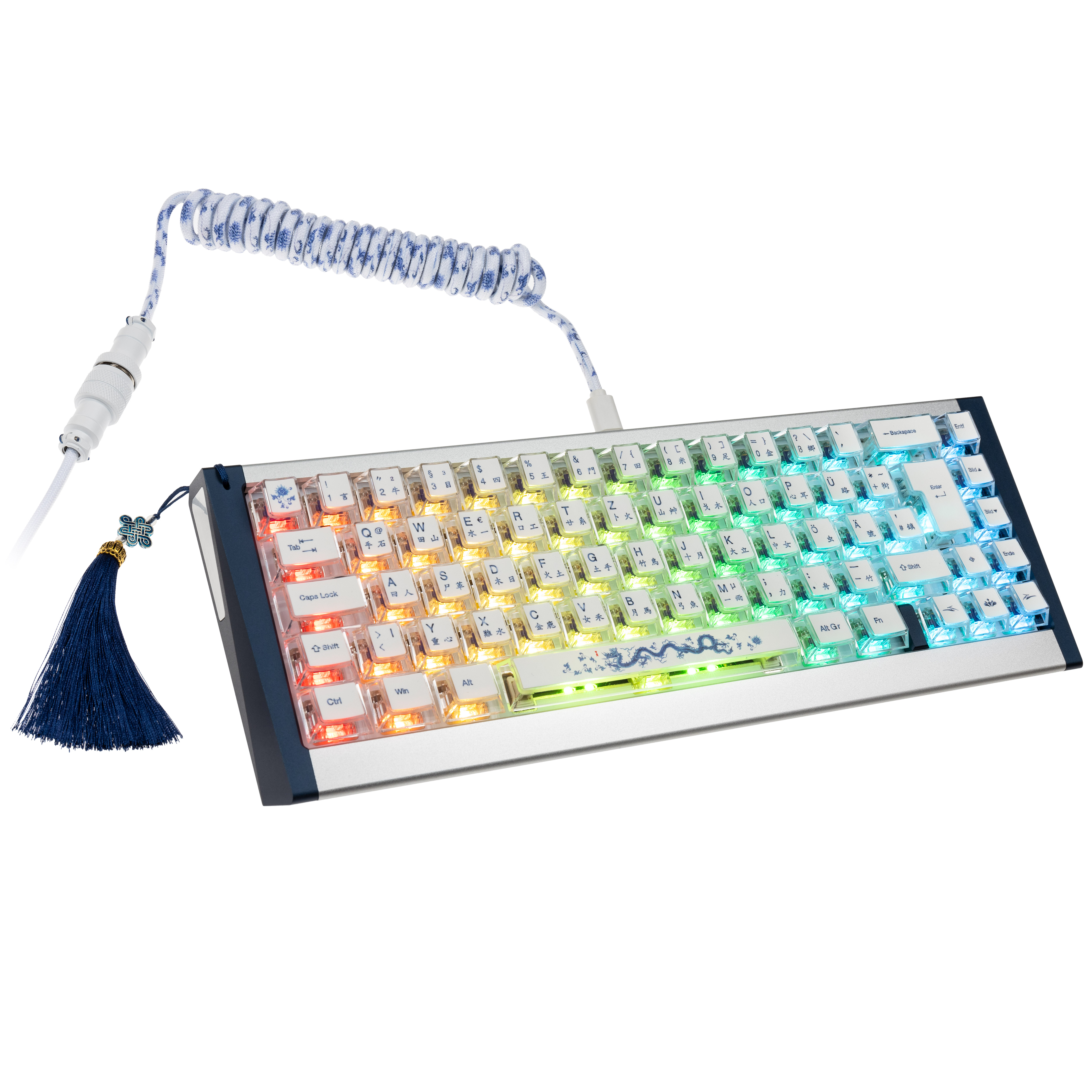 Ducky Year of the Dragon Gaming Keyboard, 75%, Hot-Swap capable, RGB ...