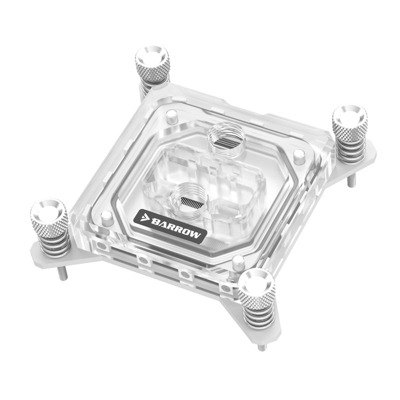 Barrow Intel CPU water block RGB, acrylic - white
