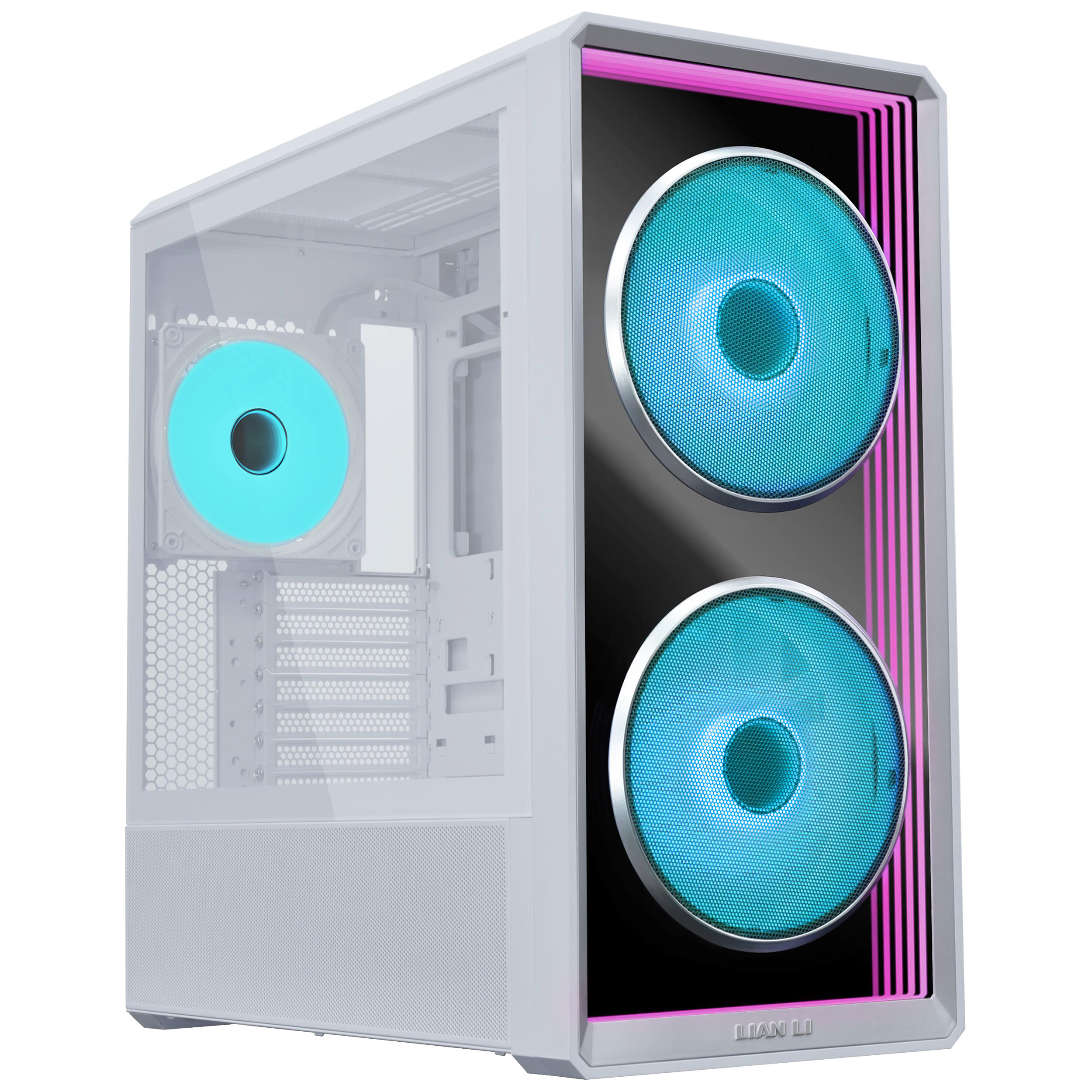 Lian Li LANCOOL 217 INF PC Case, Mid-Tower, Tempered Glass, RGB ...