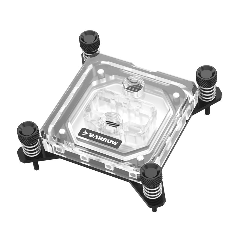 Barrow Intel CPU water block RGB, acrylic - black
