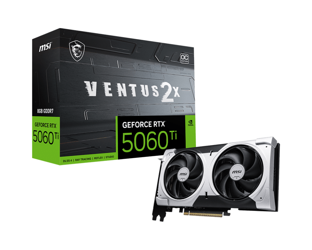 MSI GeForce RTX 5060 Ti 8G Ventus 2X OC Plus, 8192 MB GDDR7