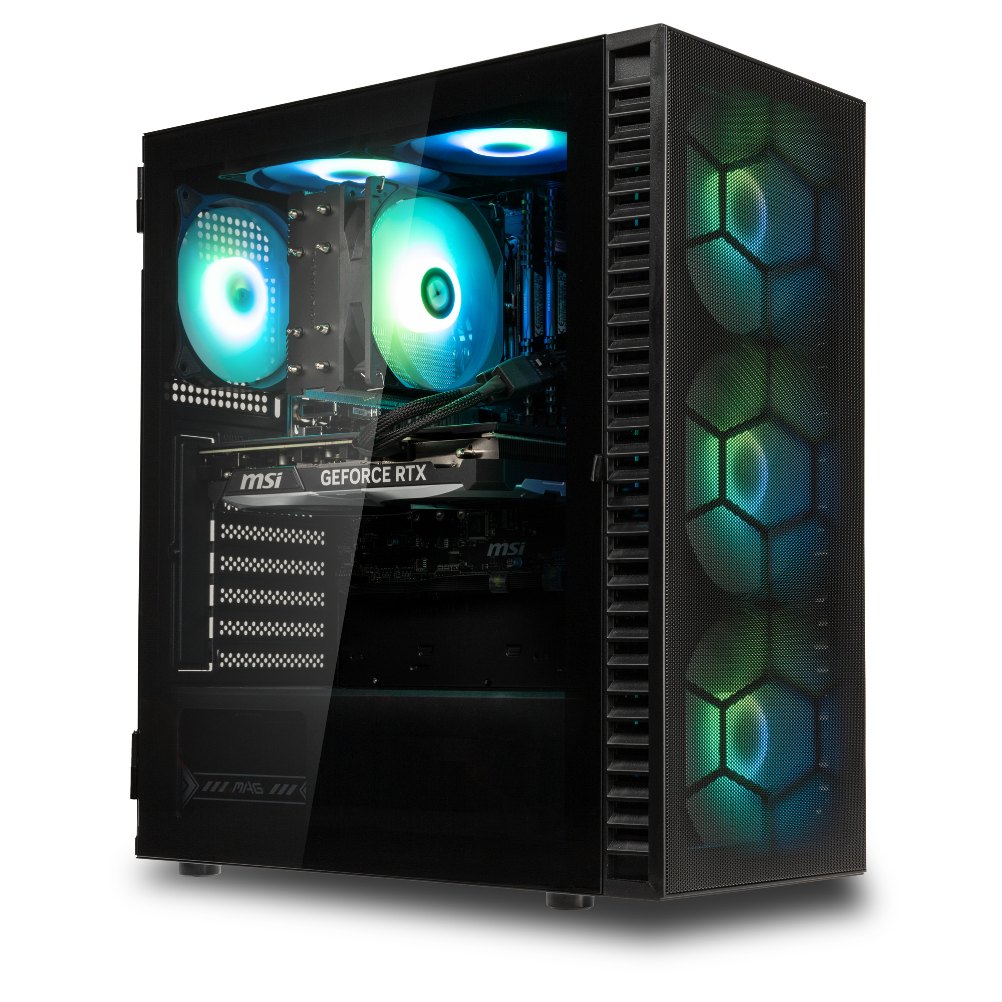 Gaming PC Mach 3.2, AMD Ryzen 7 7700, RTX 5070 - Prebuilt PC