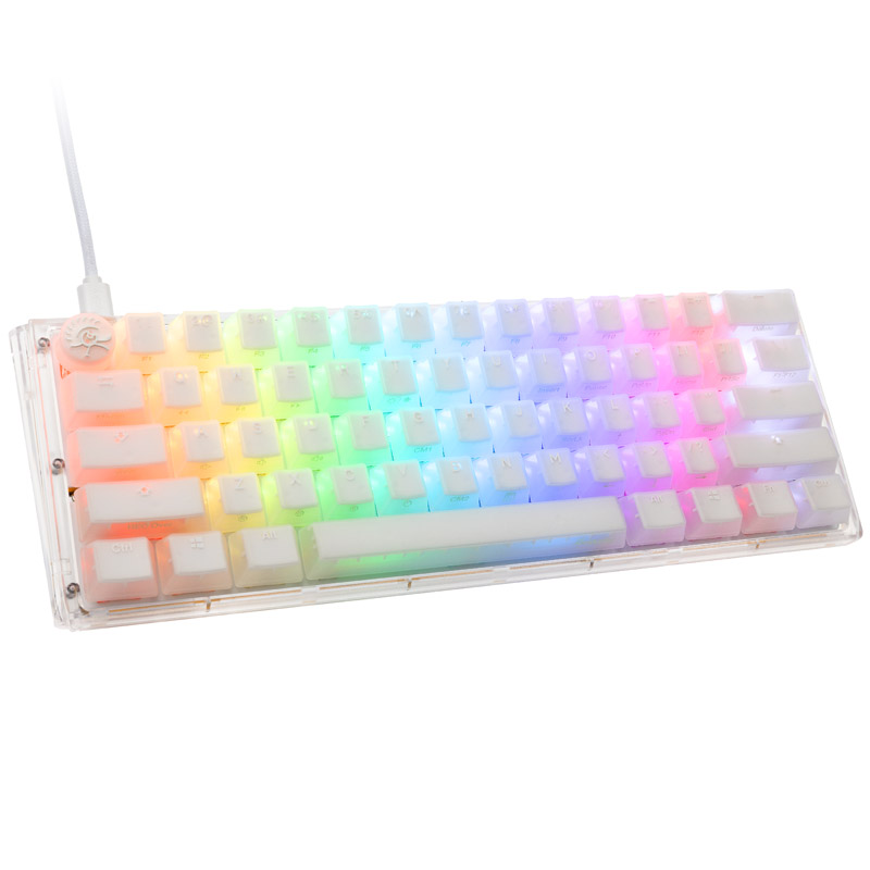 Ducky One 3 Aura White Mini Keyboard Keyboard, RGB LED - MX-Brown (US)