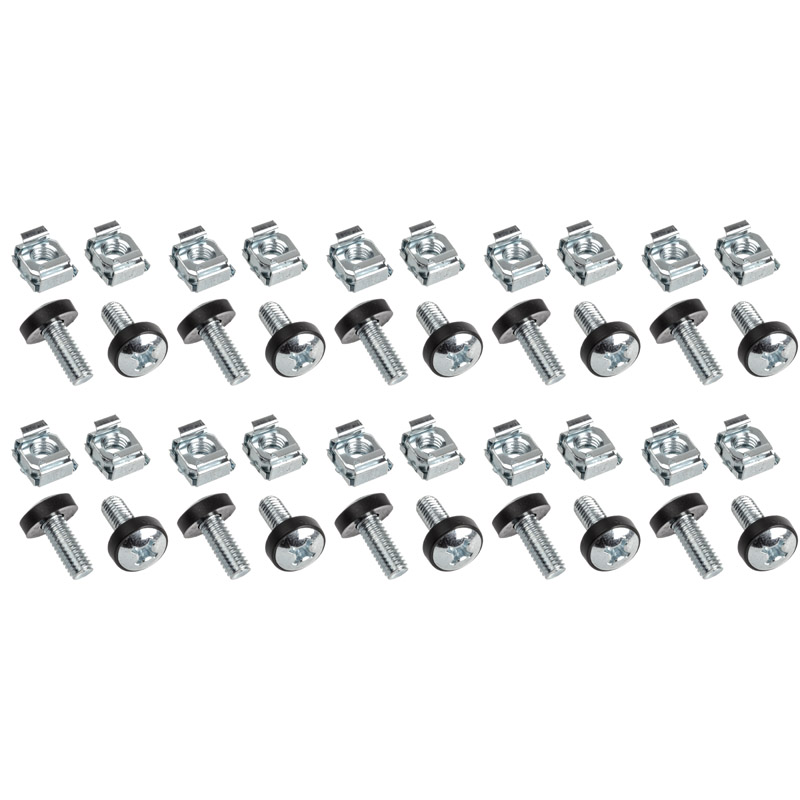 InLine cage nut set M6, 20 pieces