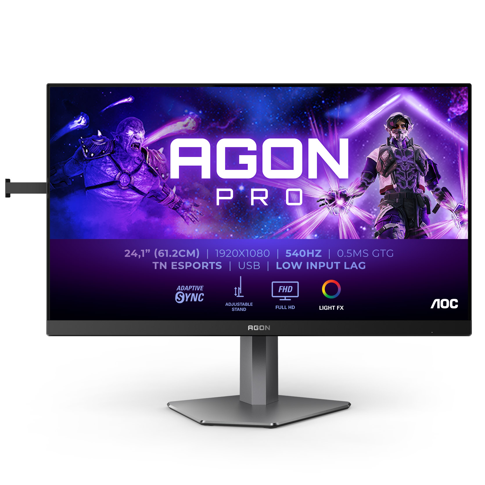 AOC AGON Pro AG246FK, 24,1 Zoll Gaming Monitor 540Hz, TN, FreeSync Premium