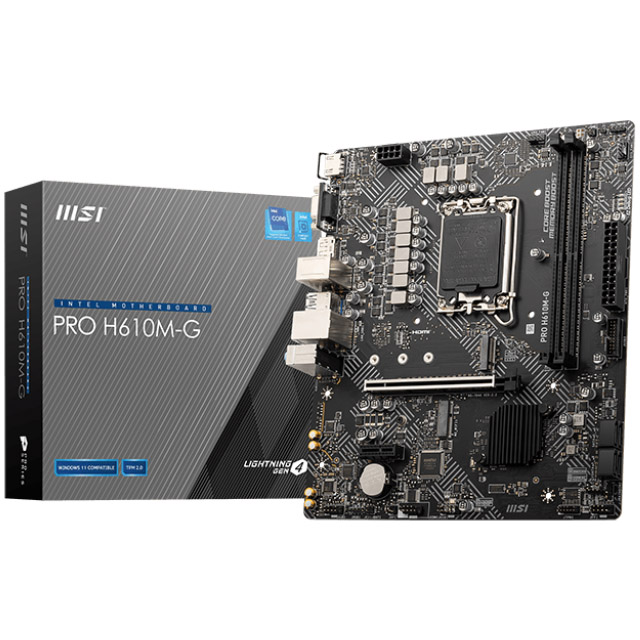 MSI Pro H610M-G, Sockel LGA 1700, Intel H610M, Micro-ATX - DDR5