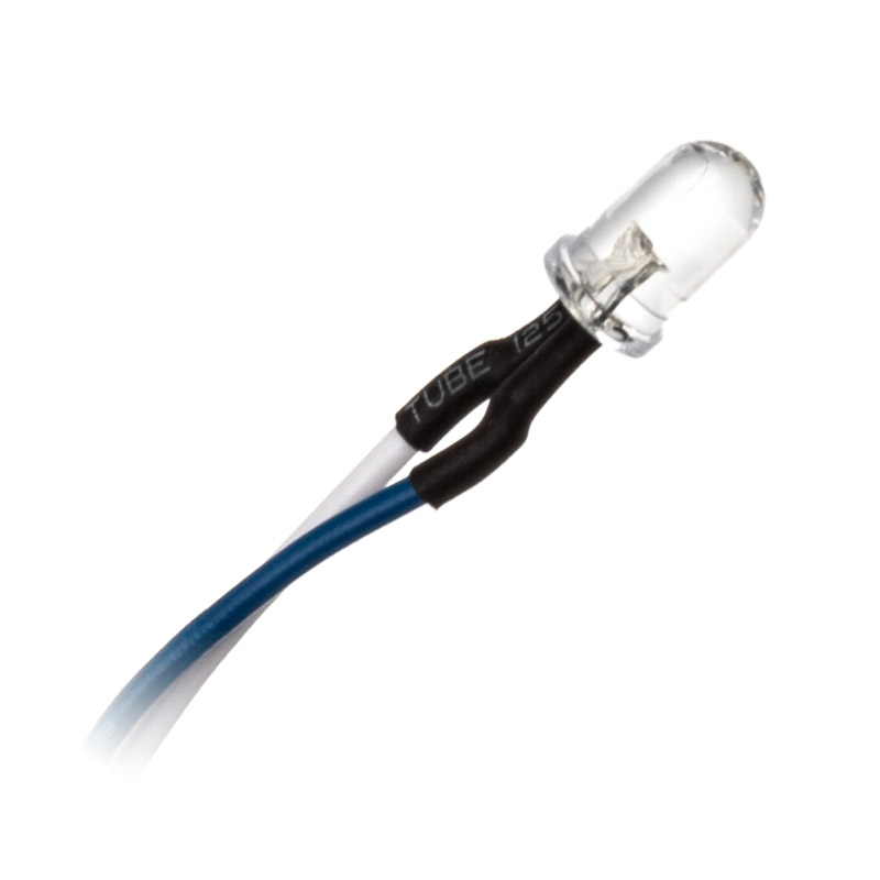 InLine HDD-LED / Power-LED for motherboard connection, blue - 80cm