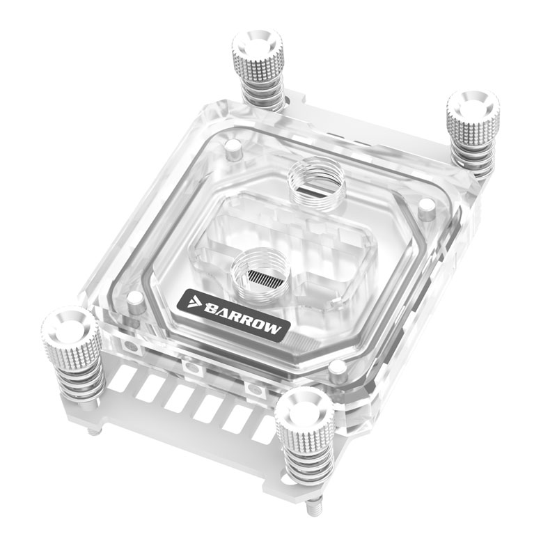 Barrow AMD CPU water cooler RGB, acrylic - white