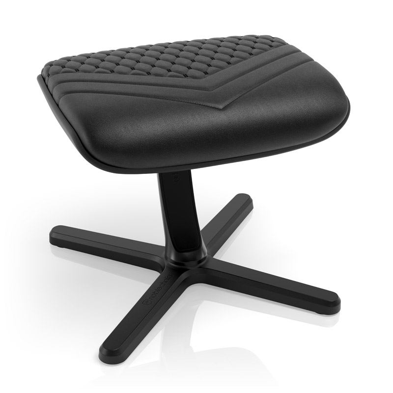 noblechairs Footrest 2 - Real Leather Black