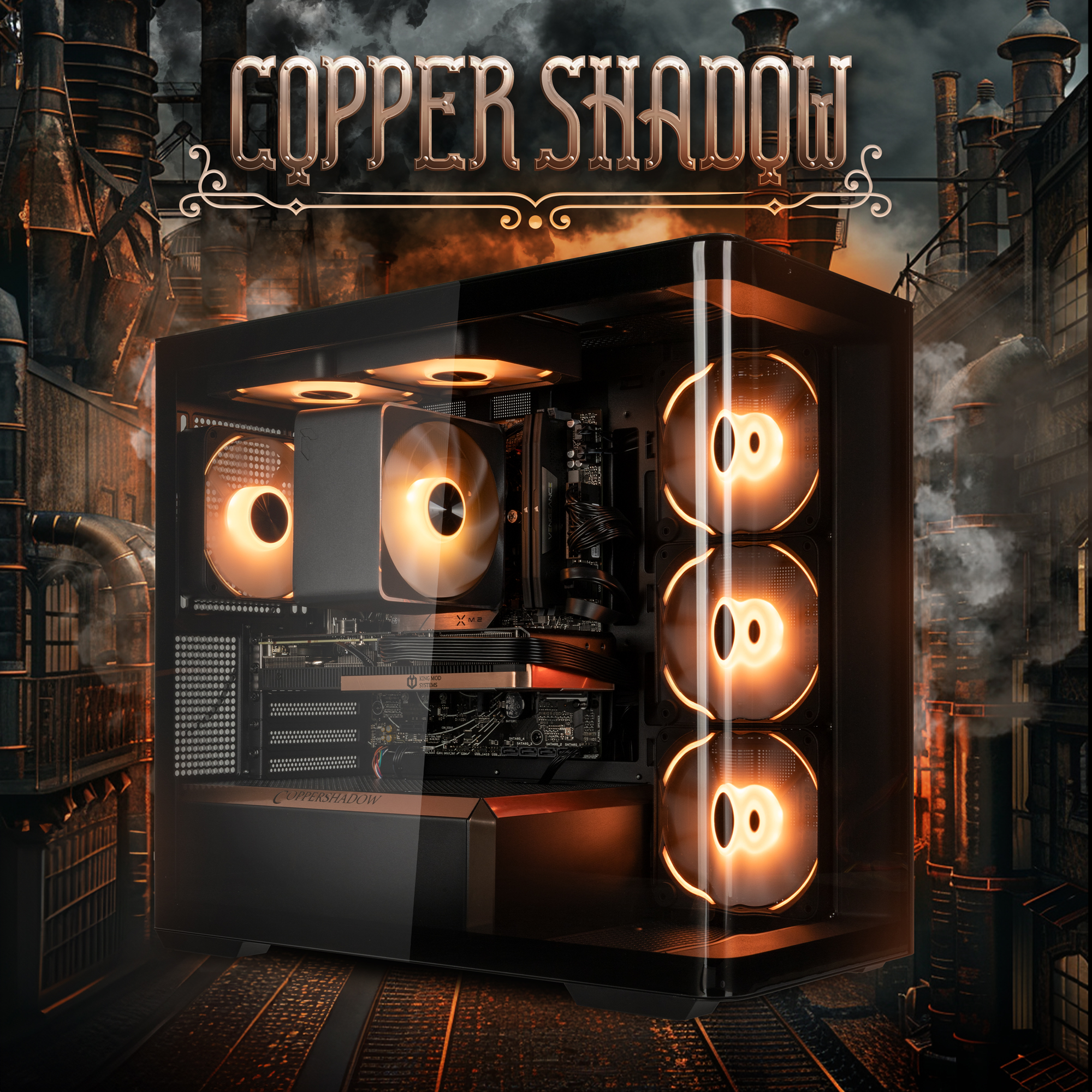 Gaming PC CopperShadow - AMD Ryzen 5 7600X, NVIDIA GeForce RTX 5060 Ti