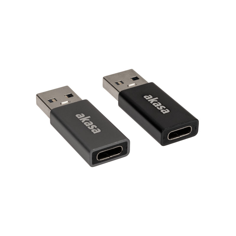 Akasa Typ C auf Typ A USB-Adapter - 2 Stück