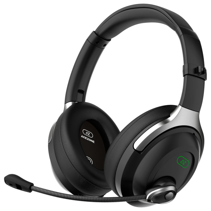 Acezone A-Spire Wireless ANC Gaming Headset - black/silver
