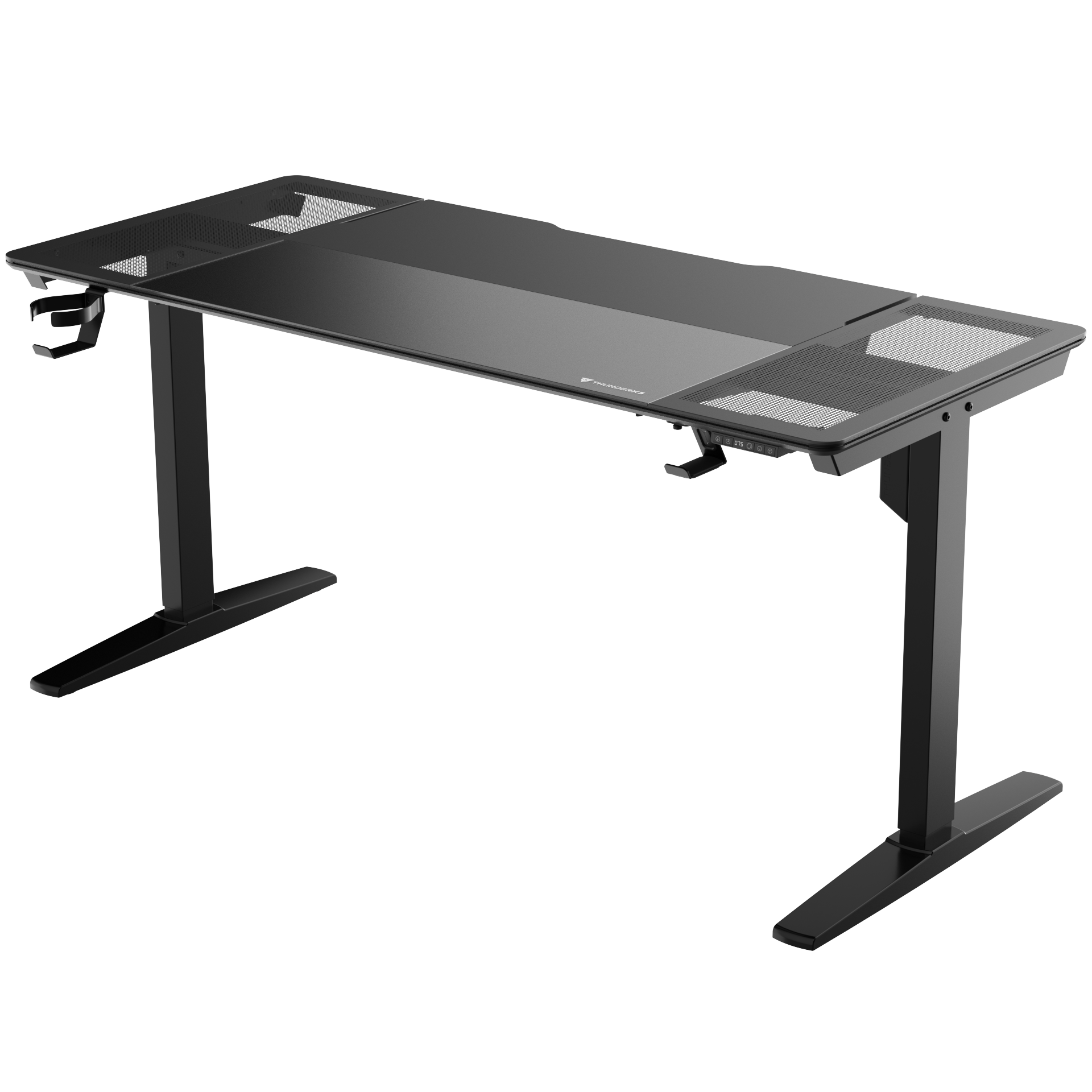 ThunderX3 LAB-X Gaming Desk, Height-Adjustable - Black