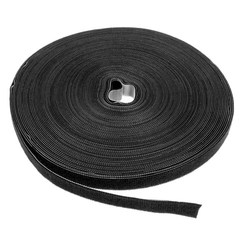 LABEL THE CABLE PRO Roll Dual Velcro Tape Roll 25m - black