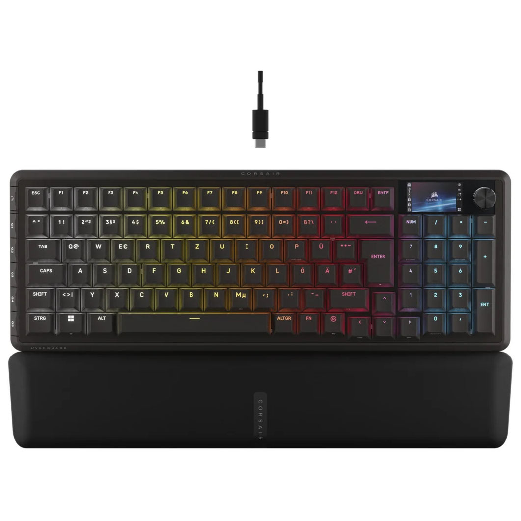 Corsair Vanguard Pro 96 Gaming Keyboard, RGB - MGX Hall Effect Switches ...