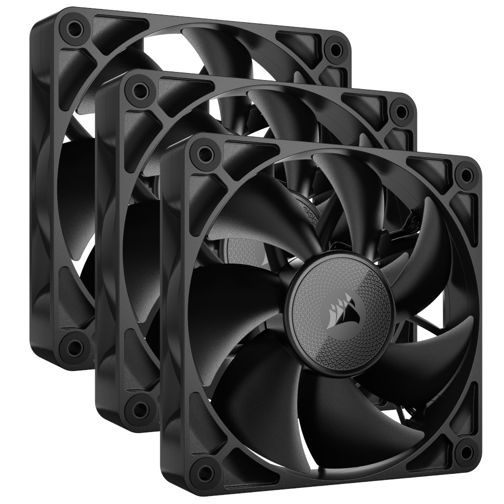 Corsair iCUE LINK RX120 Series, PWM Lüfter 3er Pack - 120 mm, schwarz