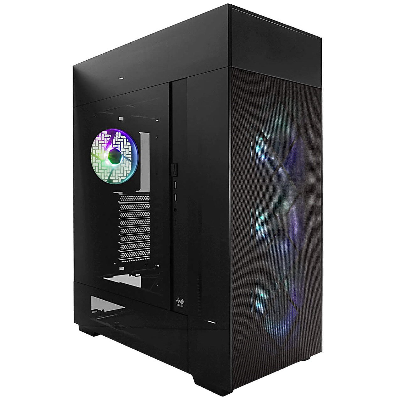 InWin Modfree Deluxe Full Tower Tempered Glass - black