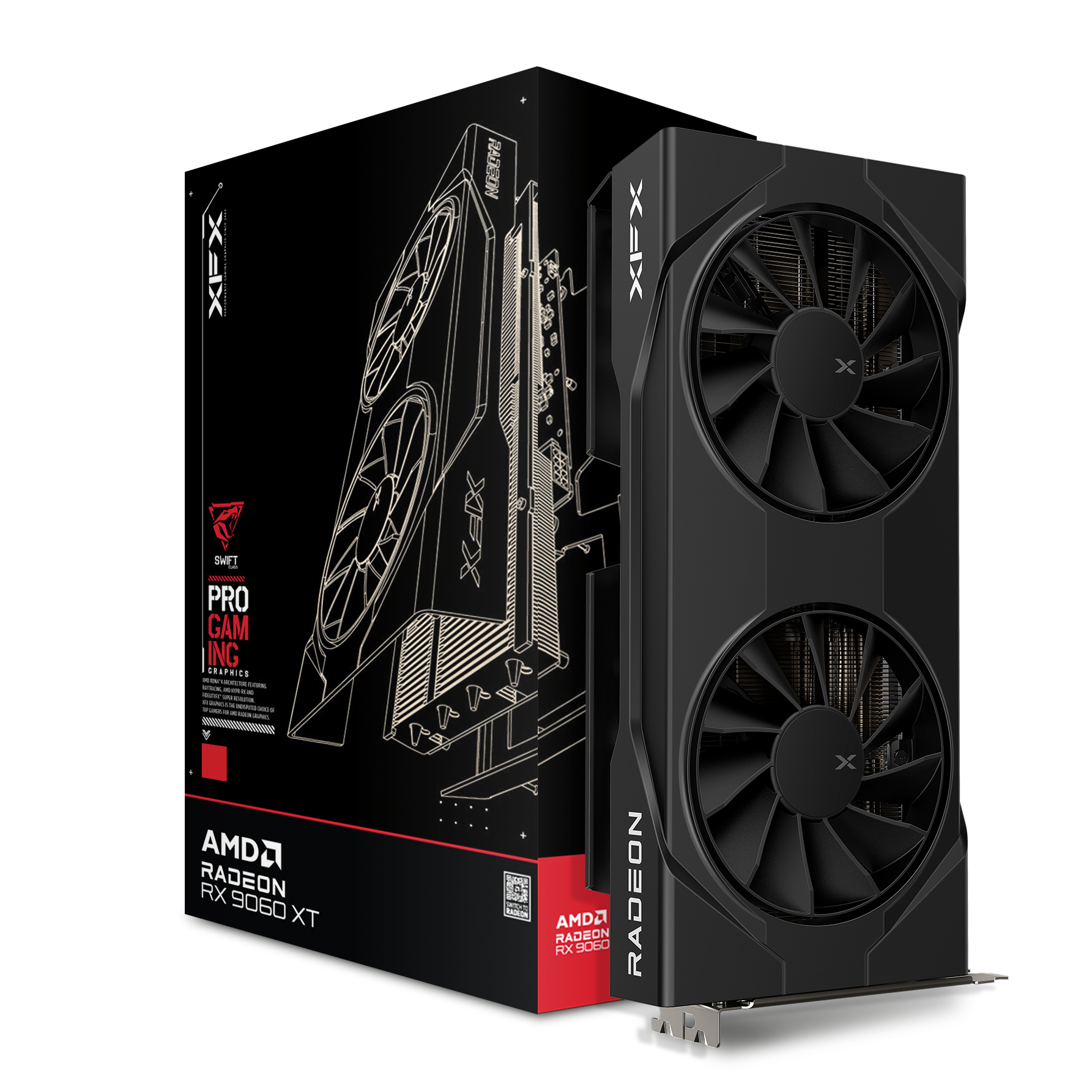XFX Swift Radeon RX 9060 XT OC Gaming Edition, 16384 MB GDDR6