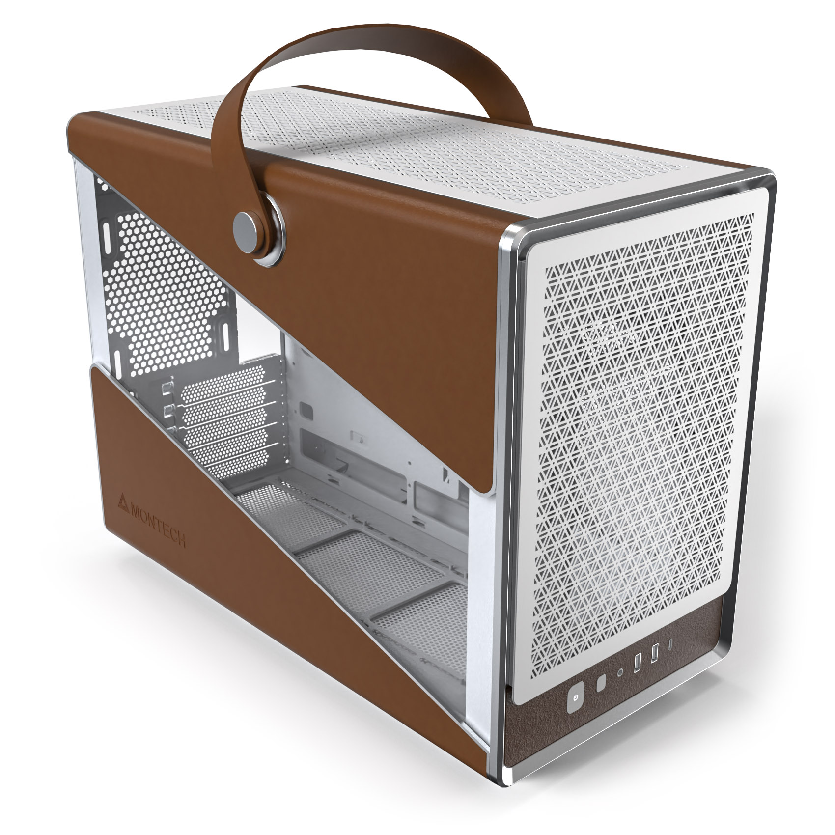 Montech HERITAGE PC Case, Mid Tower, ATX, Tempered Glass - White