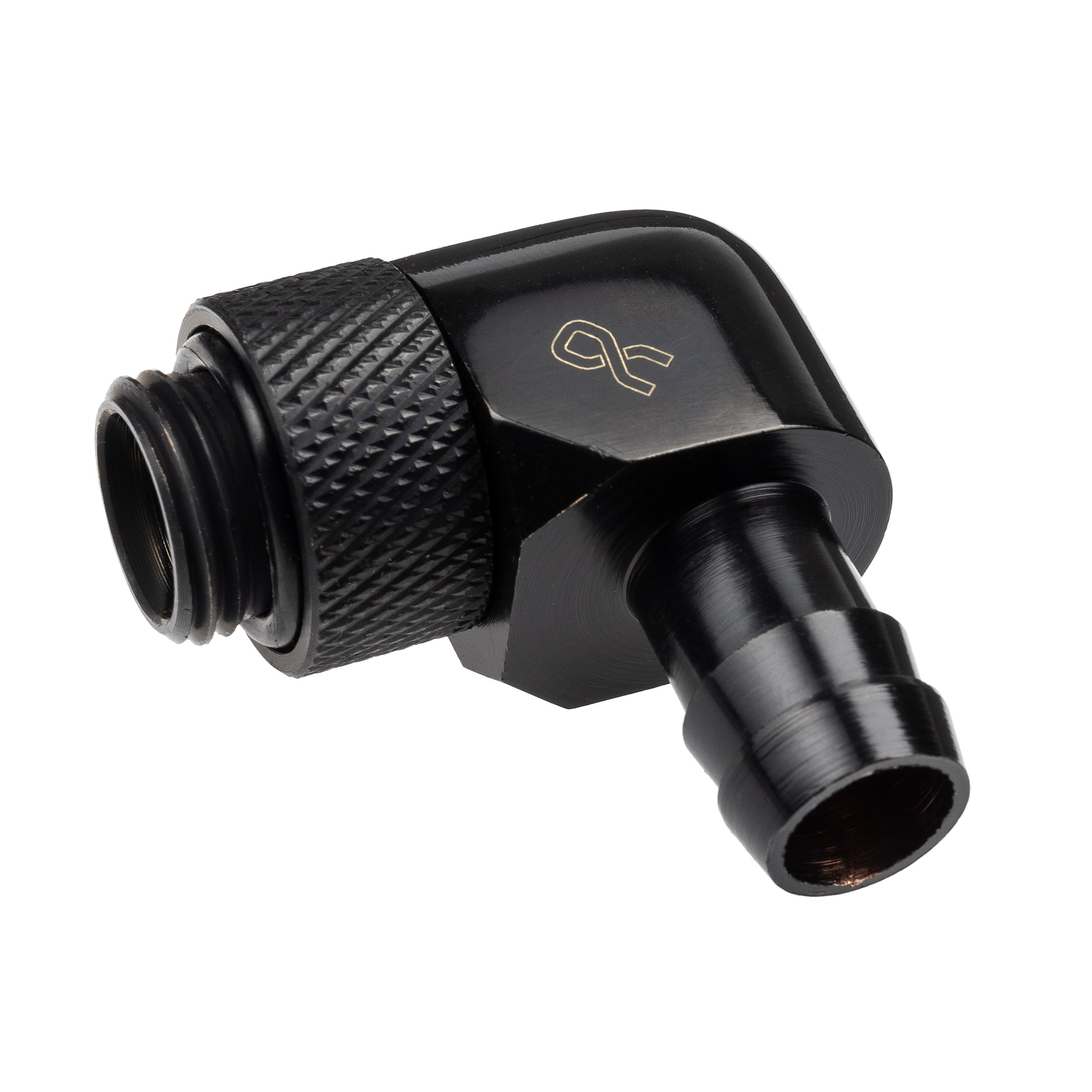 Alphacool HF connection straight G1/4 inch AG to 10mm ID, 90 degrees ...