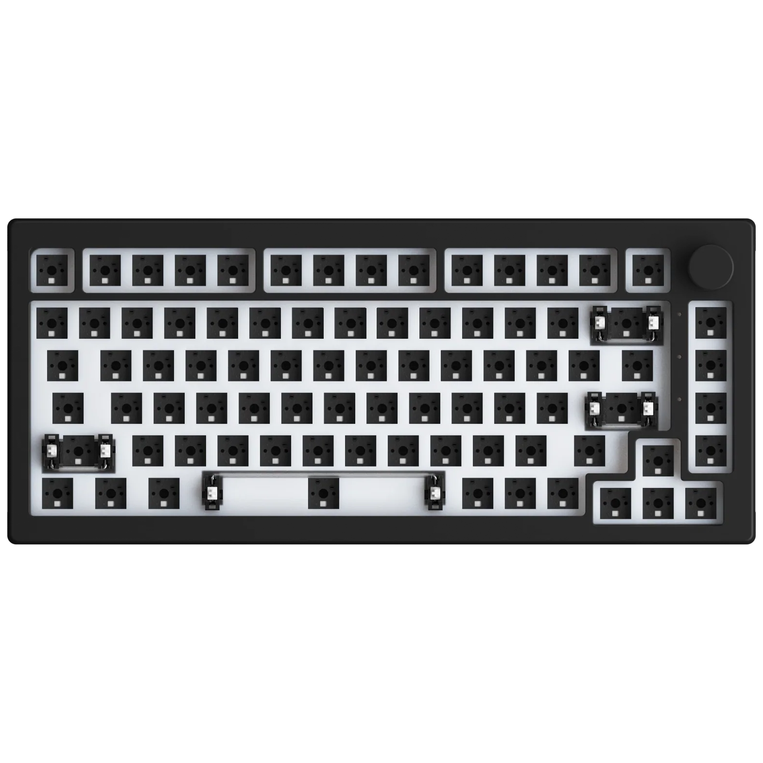 Akko 5075B Via Barebone Gaming Keyboard, 75% - ANSI, Stary Black