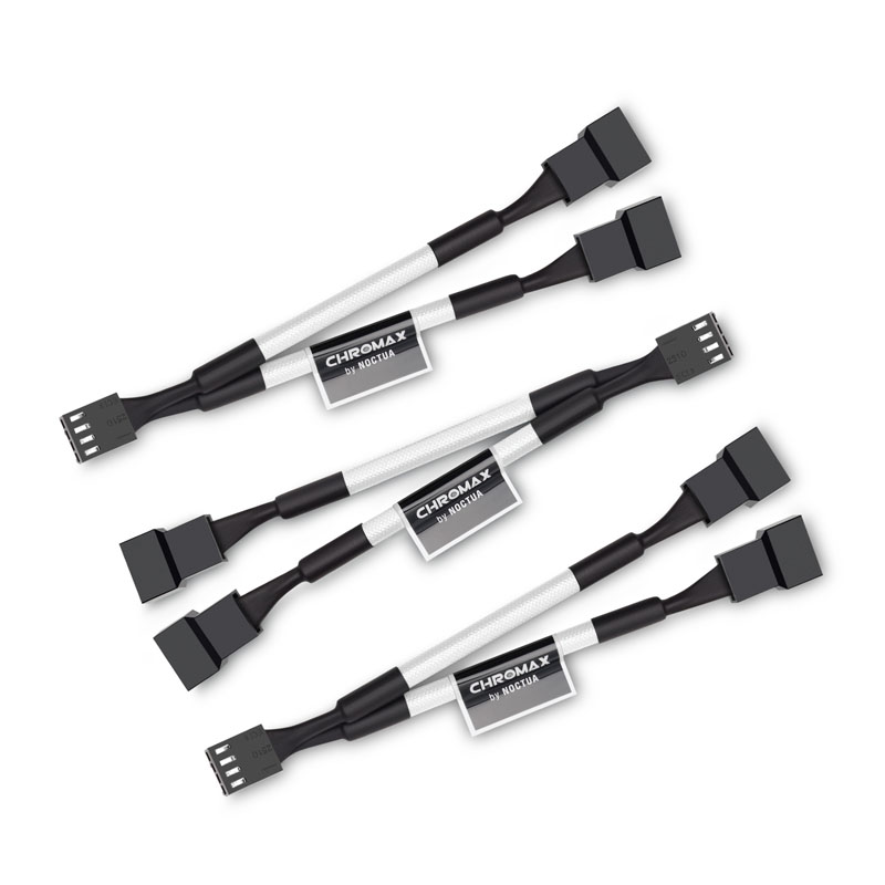 Noctua NA-SYC1 chromax.white Y-splitter cable set for fans - white