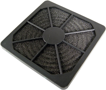 Plastic filter cassette - 120 mm, black