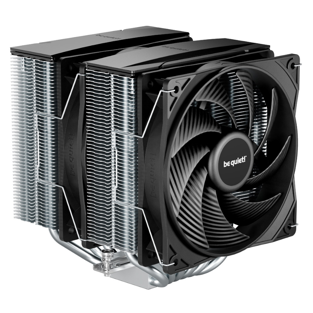 be quiet! Pure Rock Pro 3 CPU cooler, dual tower - 120mm, silver