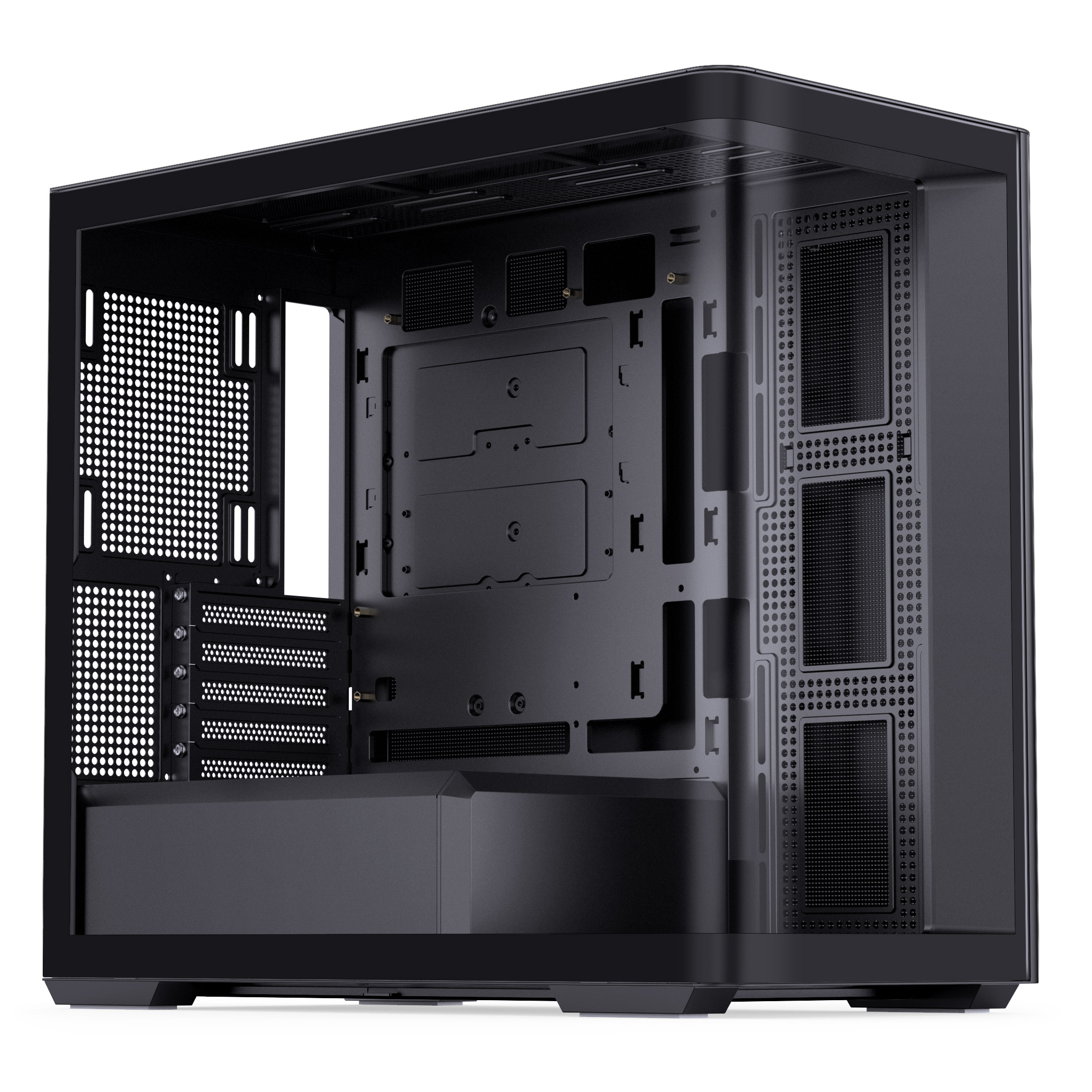 Jonsbo D300 Mid Tower, 270 degrees, Tempered Glass - Black