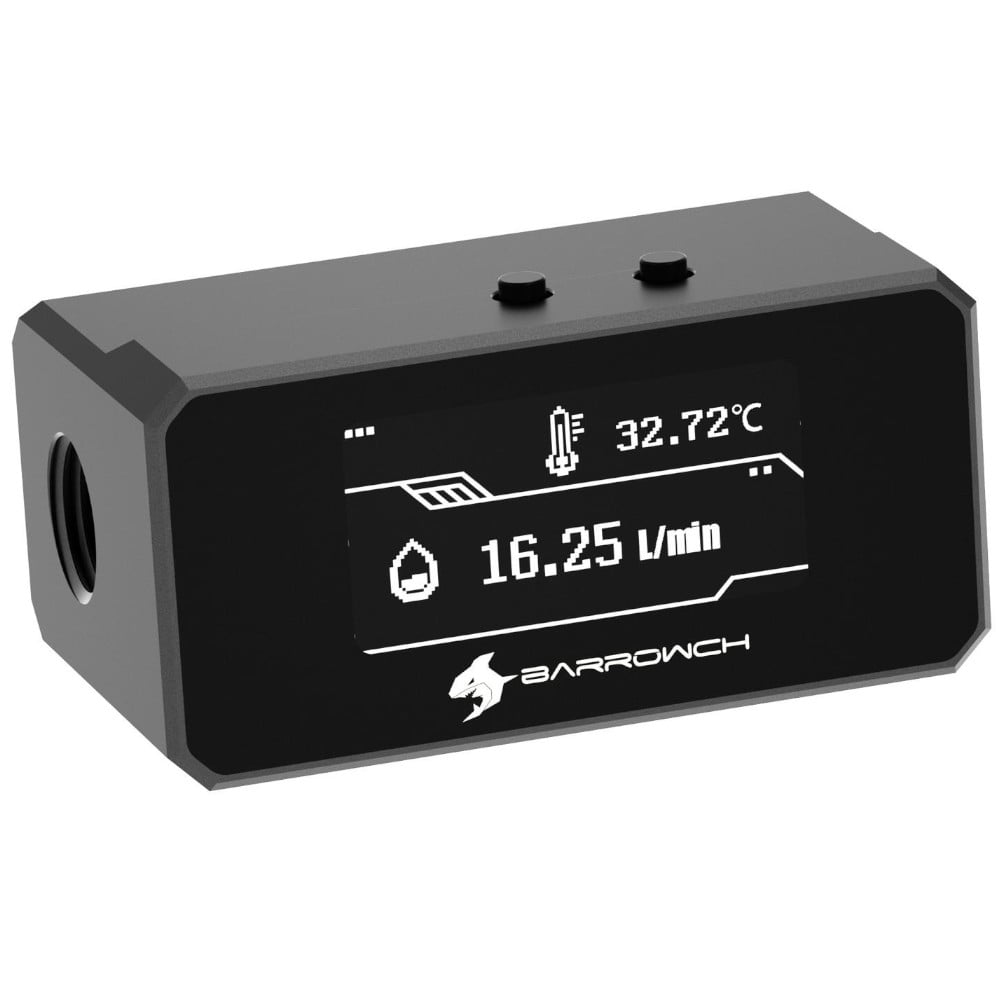 Barrow flow meter OLED - black