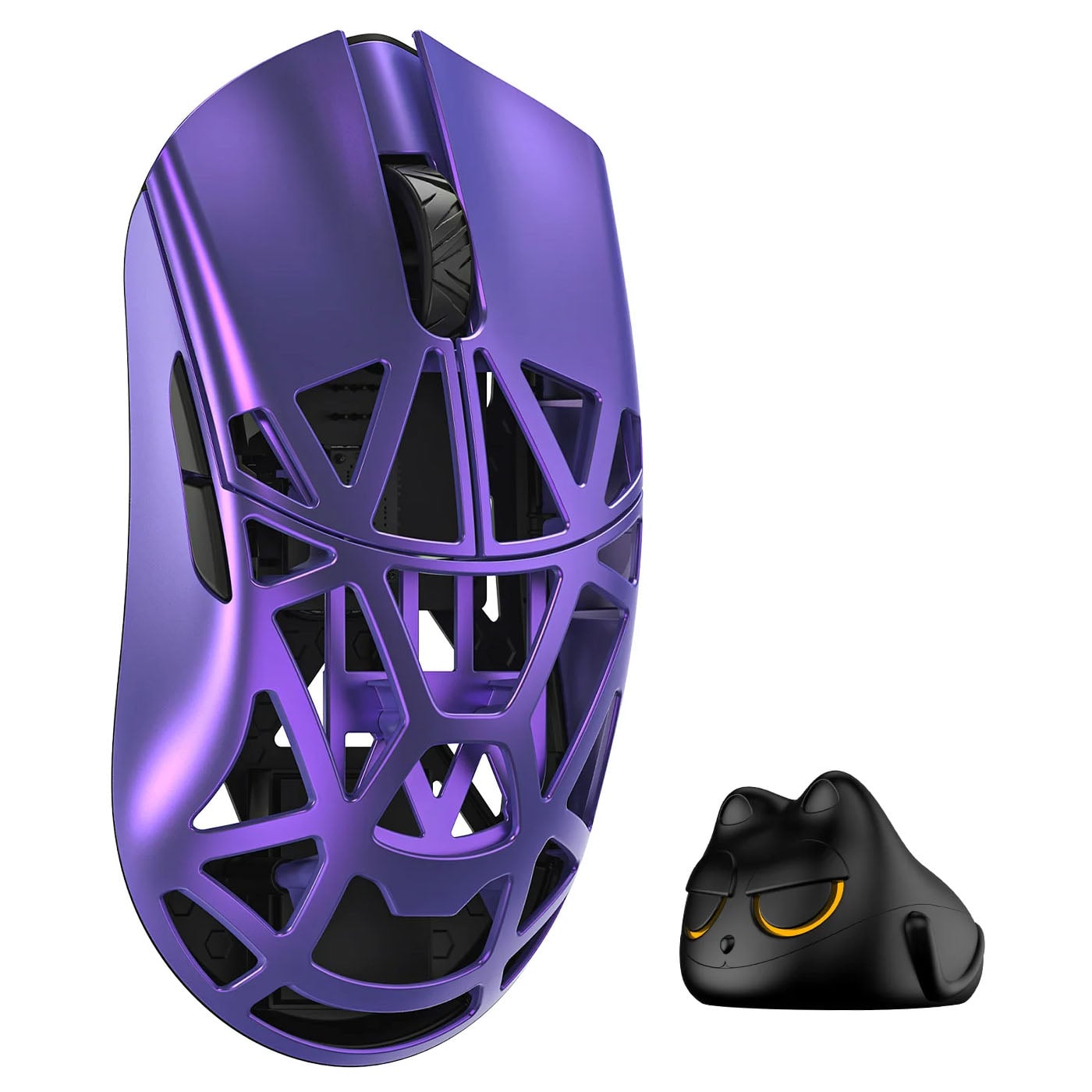 WLMOUSE Beast X Pro Solid Sides Gaming Maus, Omron Optical Switches - lila