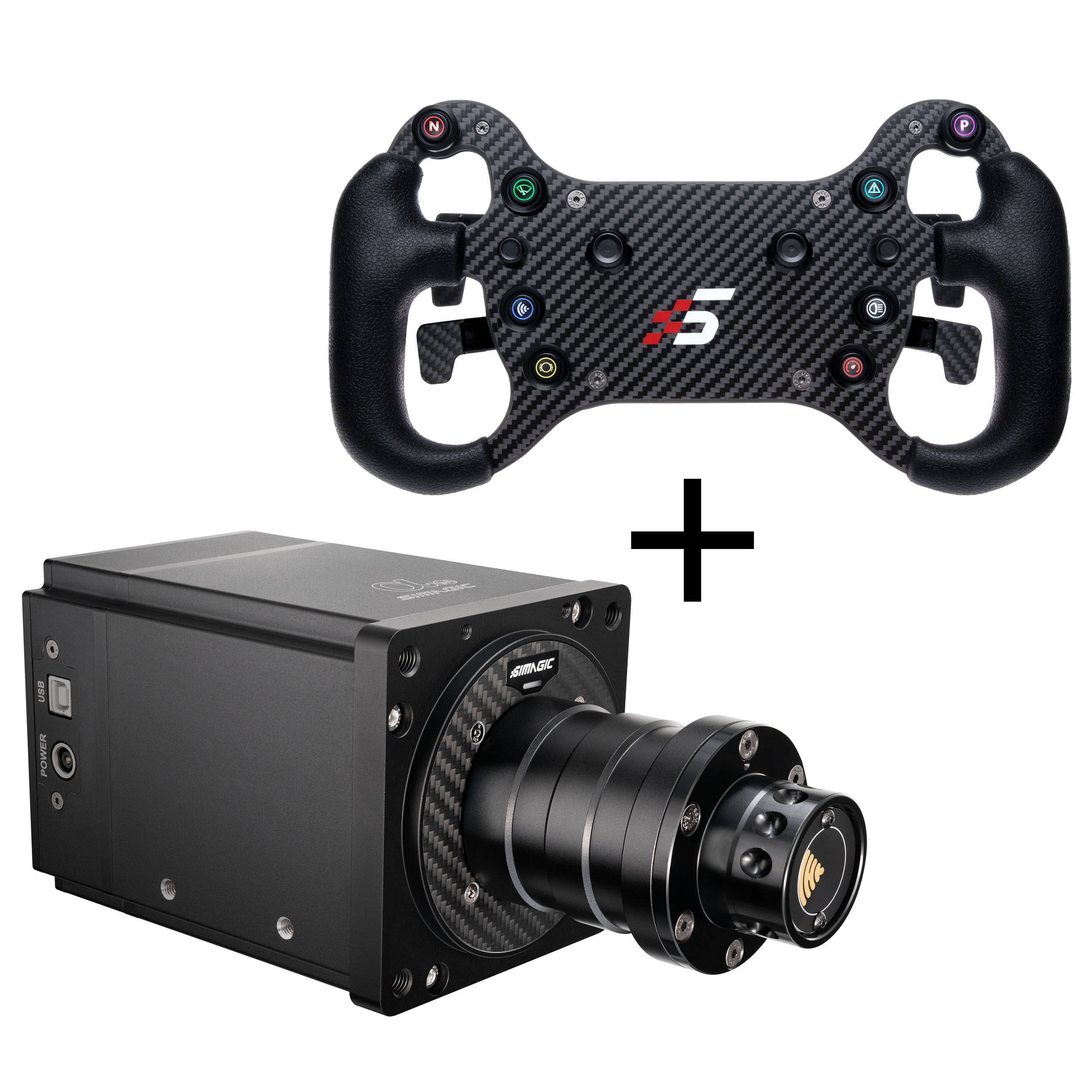 Simagic GT4 + Alpha Mini Direct Drive Wheelbase (10Nm)