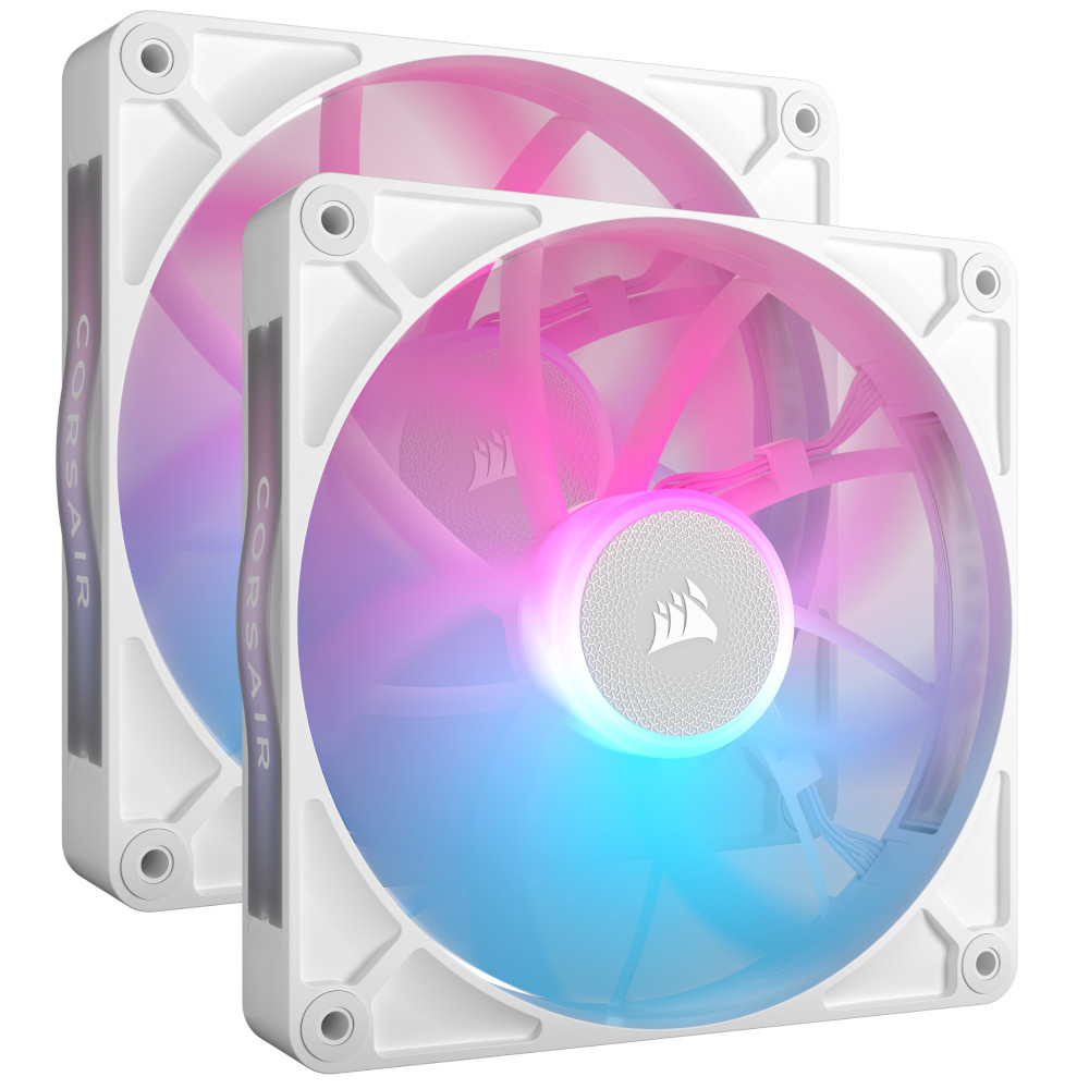 Corsair iCUE LINK RX140 RGB Series, PWM Fan 2-Pack - 140mm, white