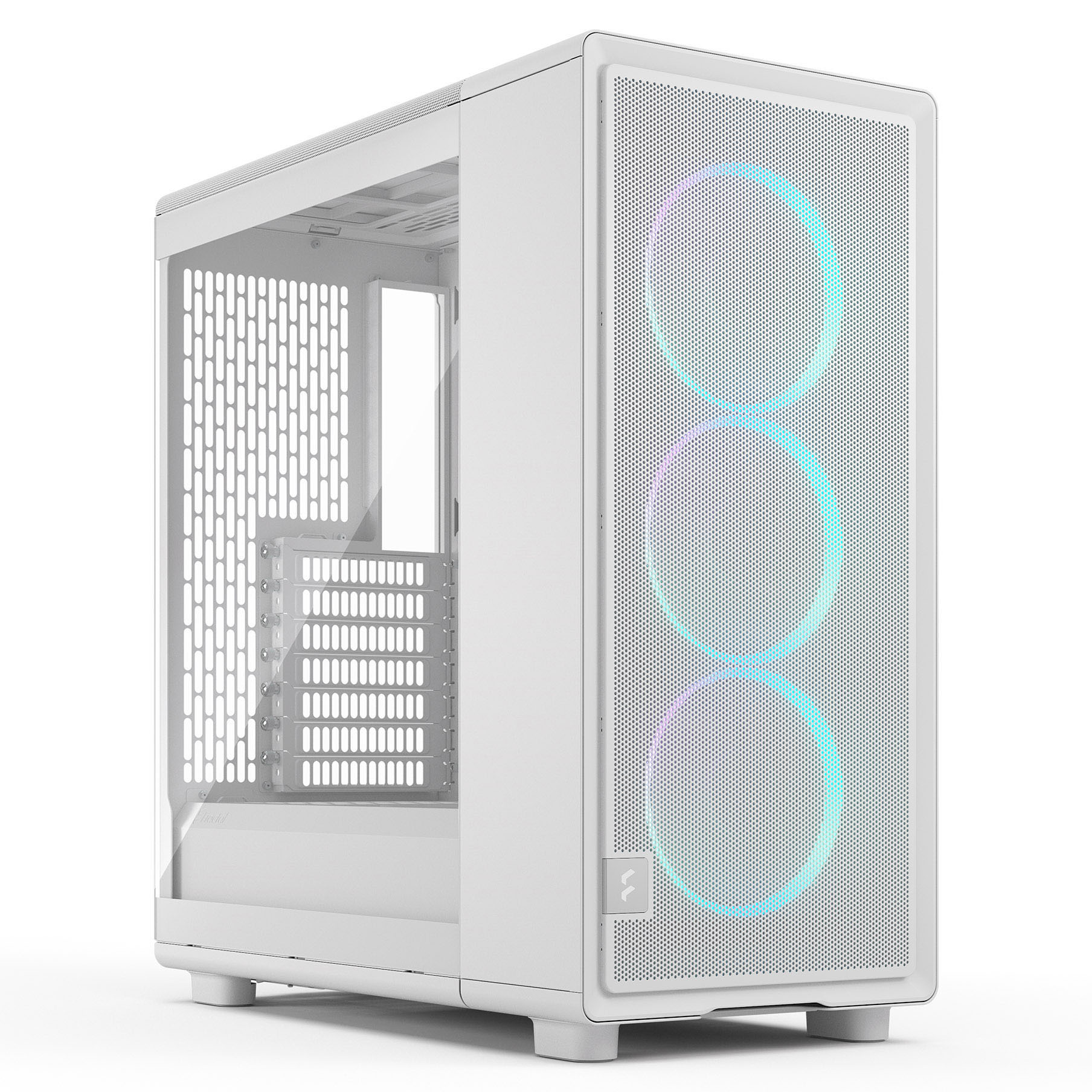 Fractal Design Epoch White RGB TG Clear Tint PC Case, Mid Tower, ATX ...
