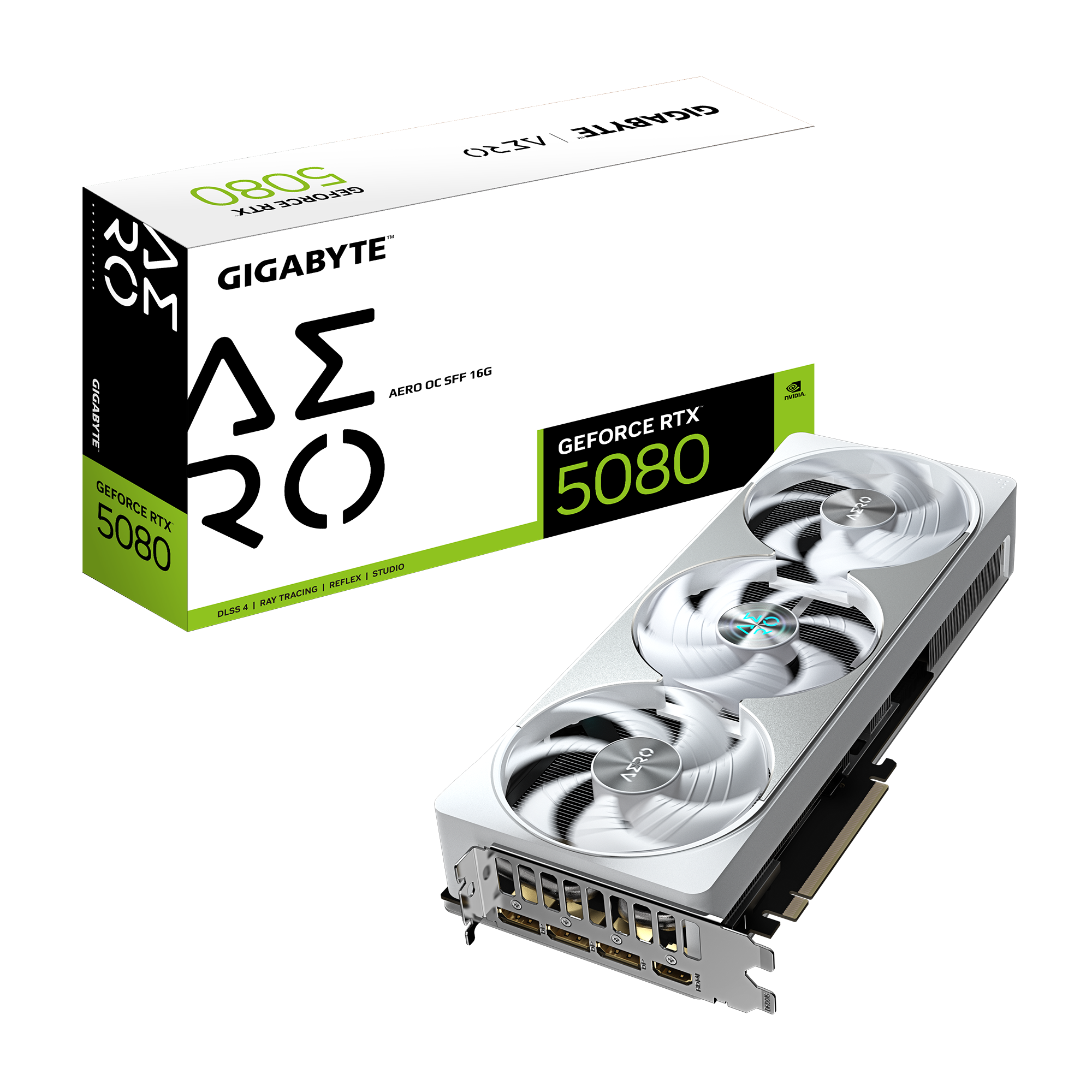 GIGABYTE GeForce RTX 5080 Aero OC SFF 16G, 16384 MB GDDR7